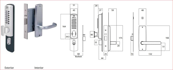 Buy Digital Fire Door Lock with key Override Package Online | Fire Door ...