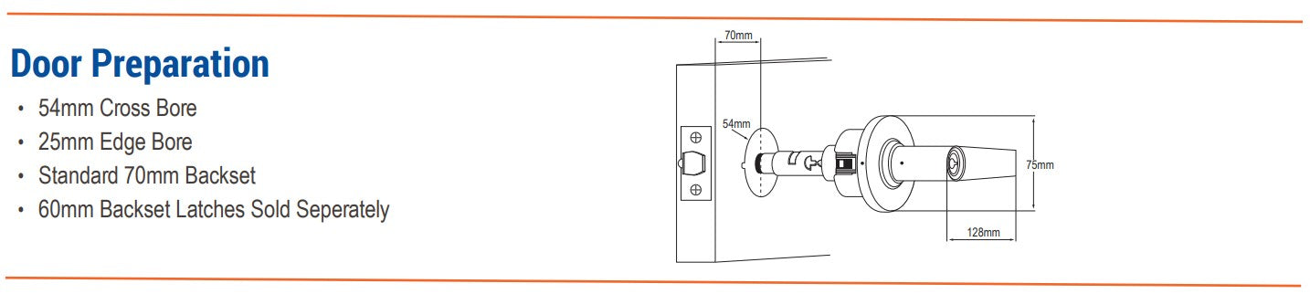 Buy Cylindrical Lock Set for Fire Doors Online | Fire Door Factory
